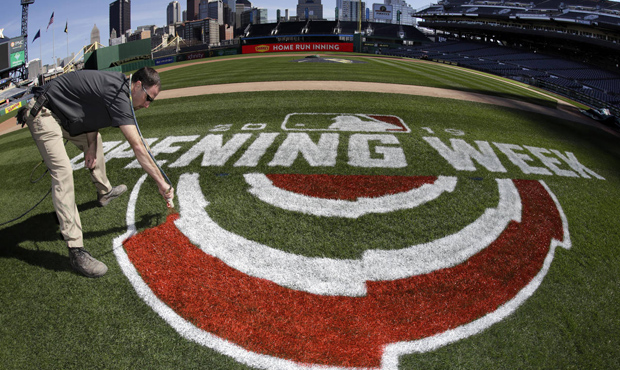Mike Salk celebrates the return of baseball on Mariners Opening Day