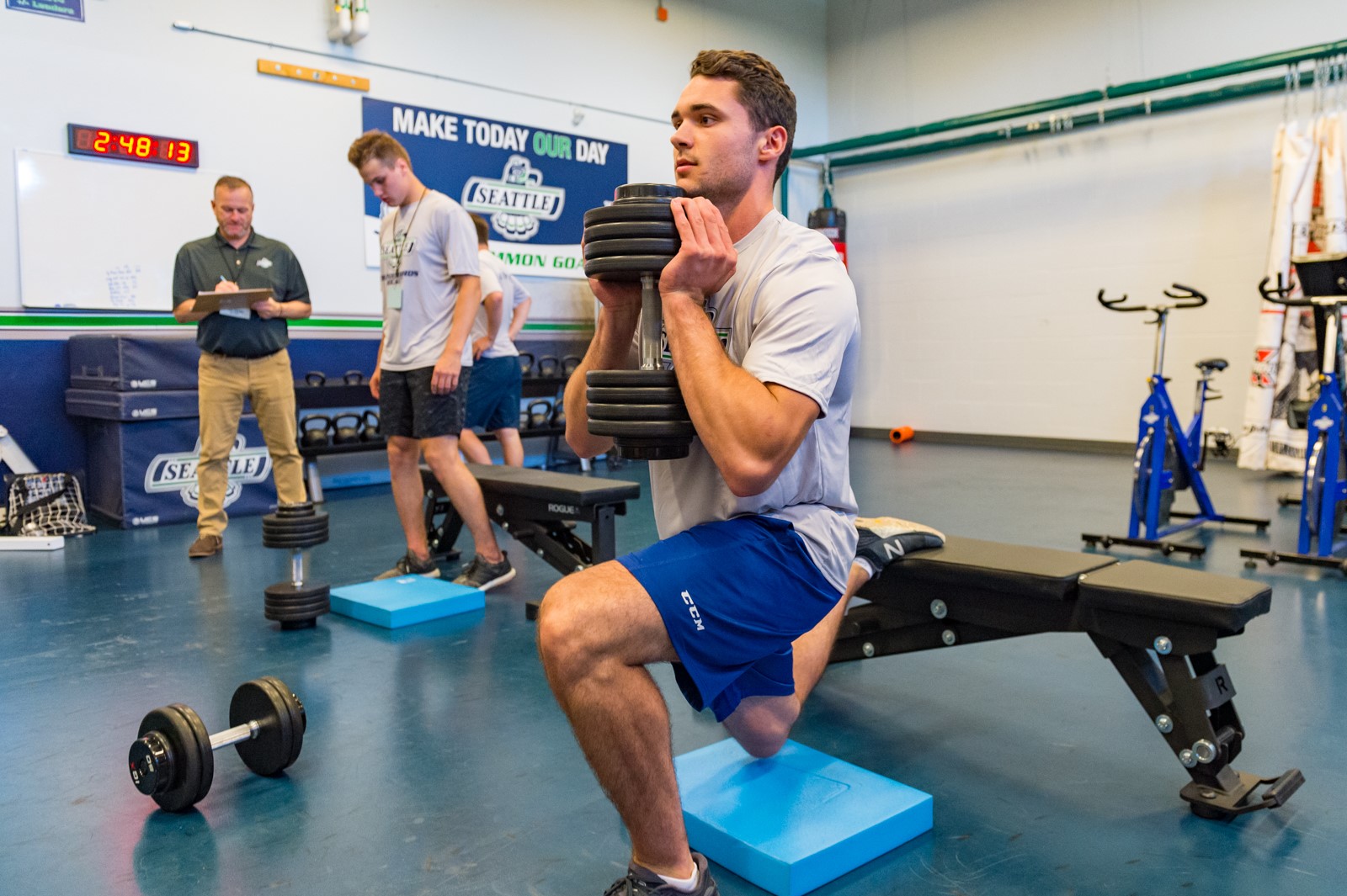 Thunderbirds open training camp with grueling off ice fitness testing ...