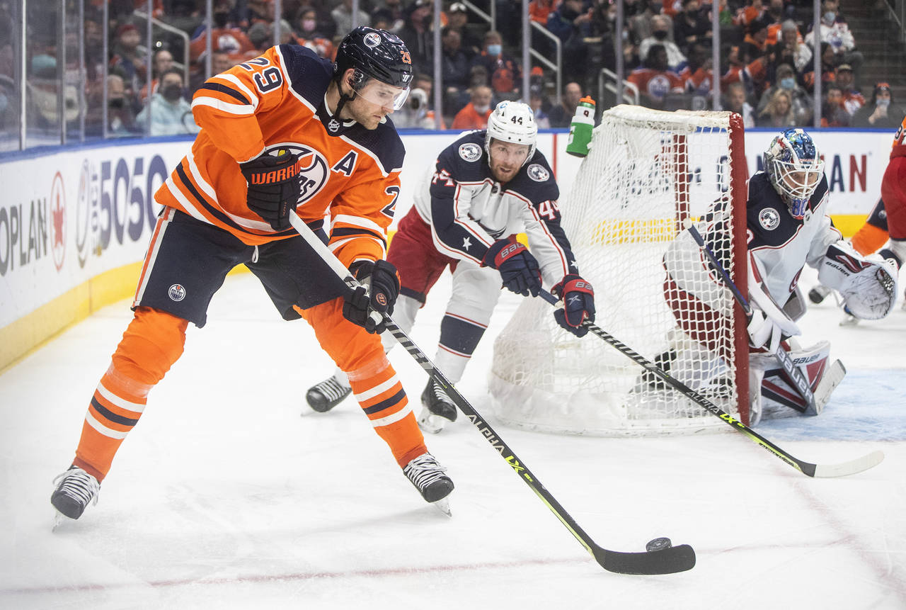 Oilers end 6-game skid with 5-2 win over Blue Jackets