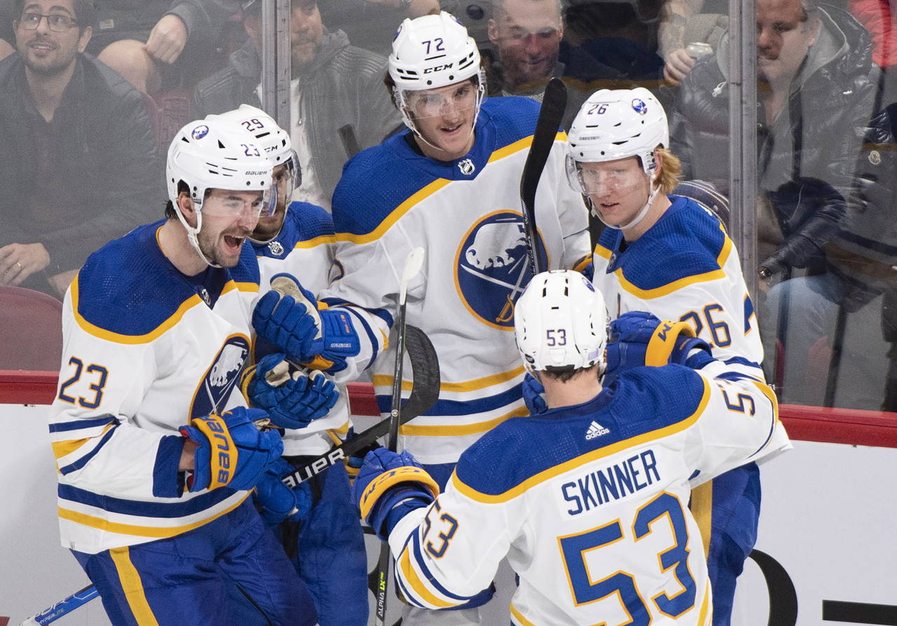Skinner's 5 points help Sabres stop 8-game skid, 7-2 vs Habs - Seattle ...