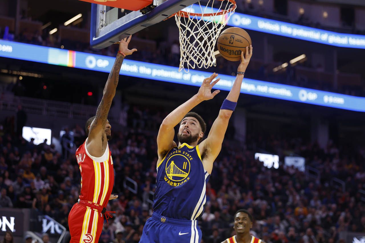Thompson's season-best 54 leads Warriors past Hawks in 2OT - Seattle Sports