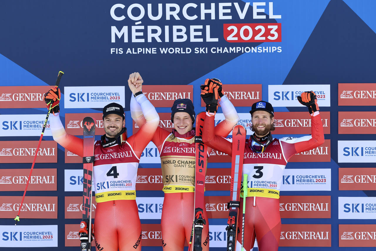Swiss skier Odermatt wins giant slalom, 2nd gold at worlds - Seattle Sports