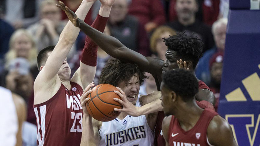 WSU Cougars beat UW Huskies 93-84 for 6th straight win