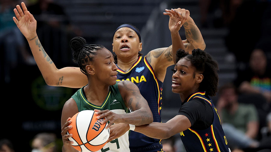 Mitchell hits 7 3s, scores 25 to help Fever beat Seattle Storm 80-68 ...