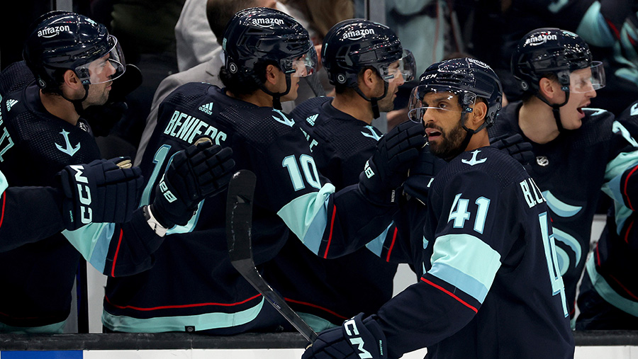 Seattle Kraken get 1st win of season, beating Hurricanes 7-4 - Seattle ...