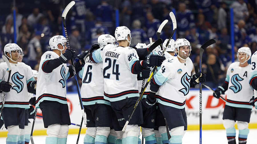 McCann scores in OT, Seattle Kraken get 1st win over Lightning