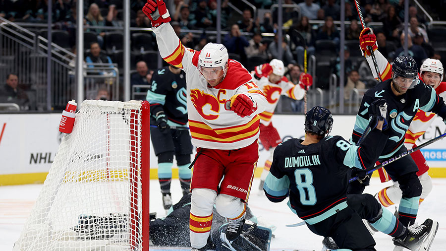 Seattle Kraken fall 6-3 as Calgary Flames score 2 early in 3rd