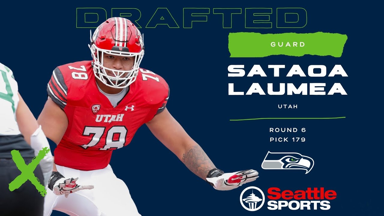 Video: Live reaction to Utah OL Sataoa Laumea getting drafted by the ...