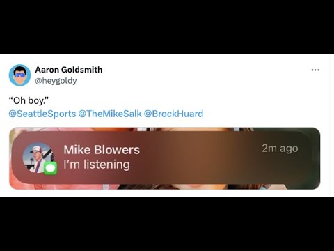 Video: Aaron Goldsmith caught red-handed by Mike Blowers - Seattle Sports