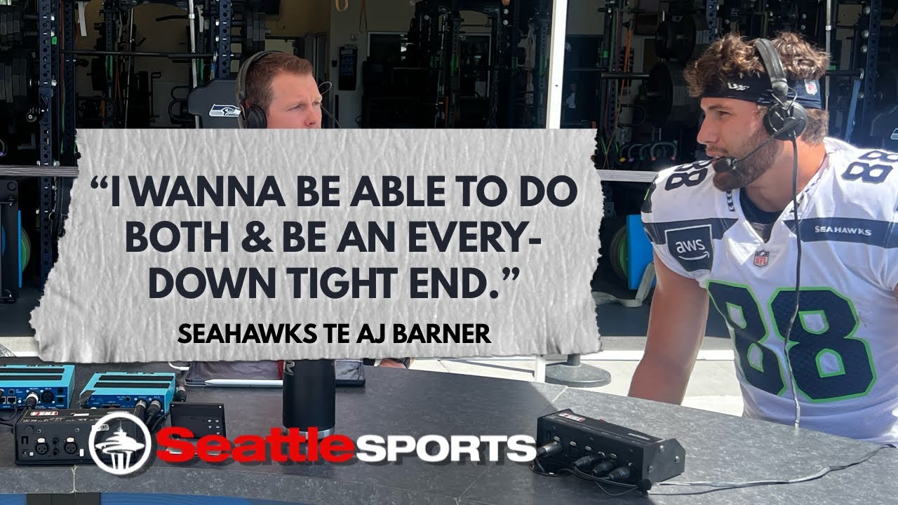 Video: Seahawks rookie TE AJ Barner breaks down first camp - Seattle Sports